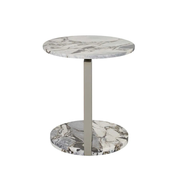 Amara Linear Side Table Ocean Marble – the design library