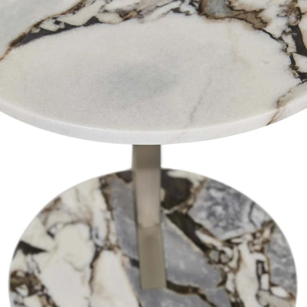 Amara Linear Side Table Ocean Marble – the design library