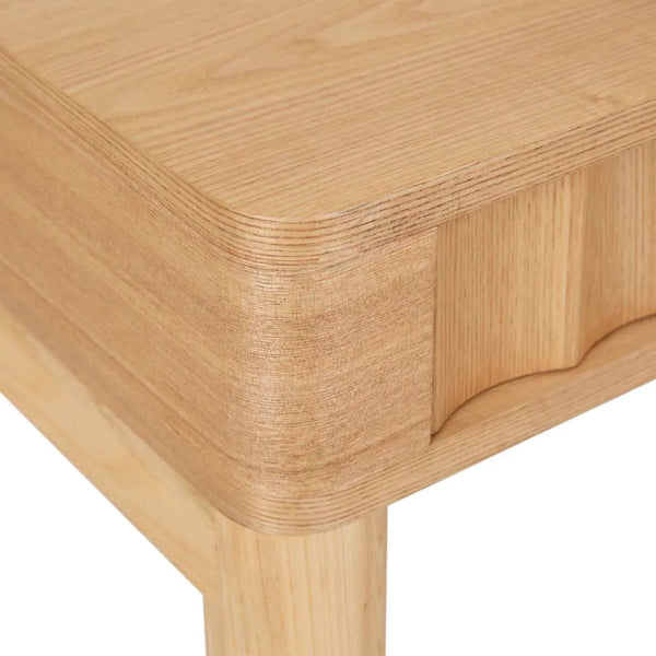 Oliver Fluted Desk Natural Ash – the design library