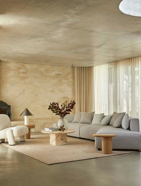 Atlas Decagon Coffee Table Natural Ocean – the design library