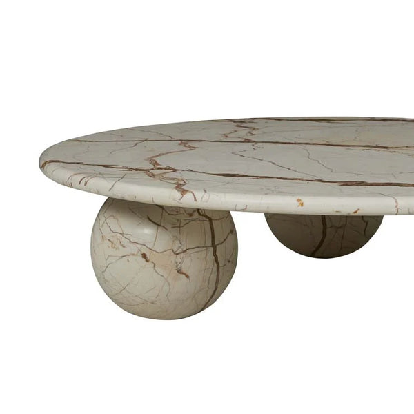 Atlas Sphere Coffee Table Brown Vein – the design library